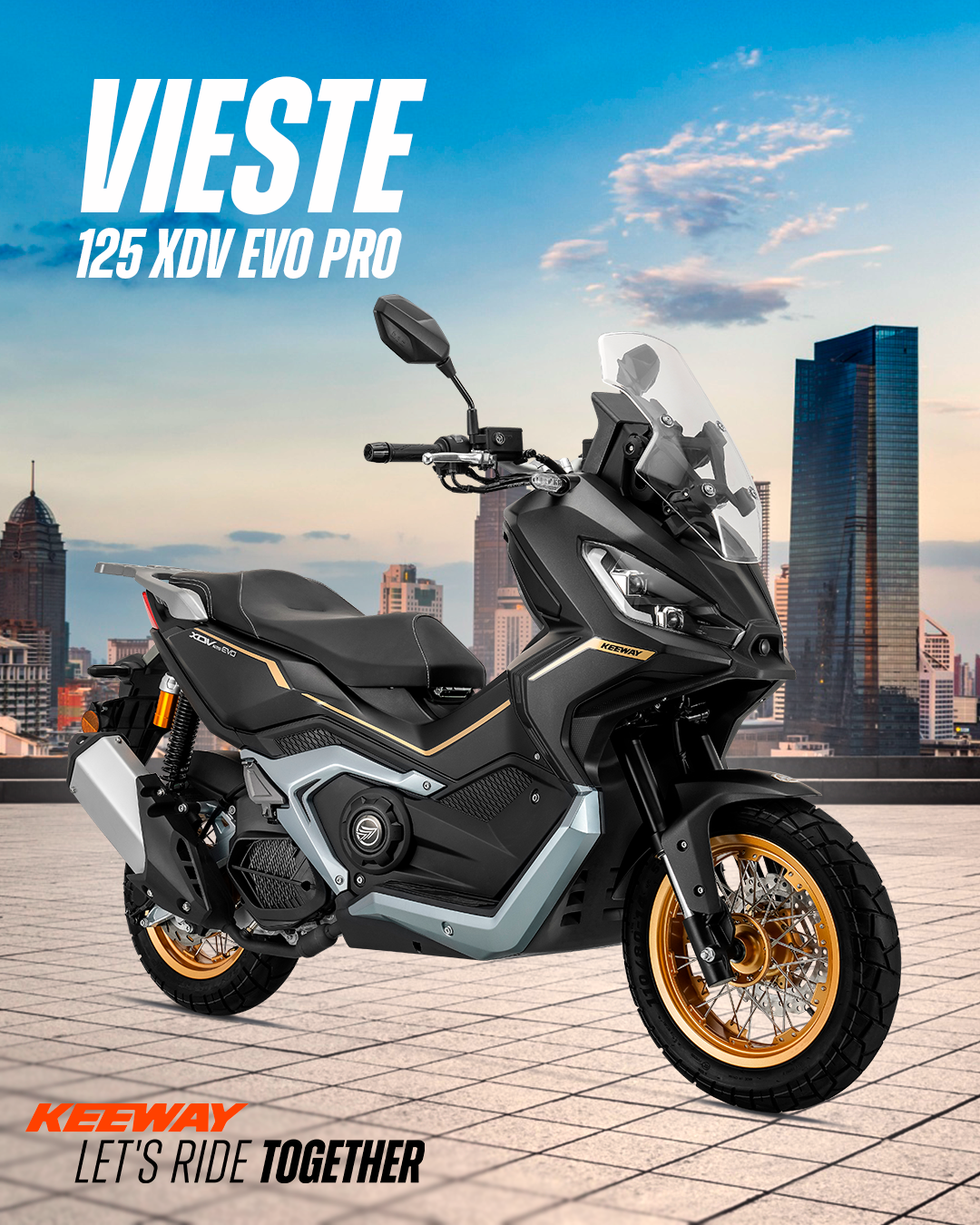 Keeway Vieste 125 XDV EVO PRO: El nuevo scooter trail urbano